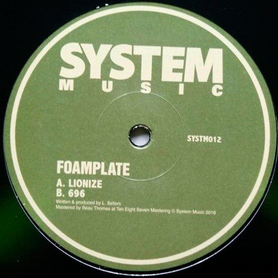 Foamplate : Lionize 12" (VG+ / Generic) - Dig Vinyl